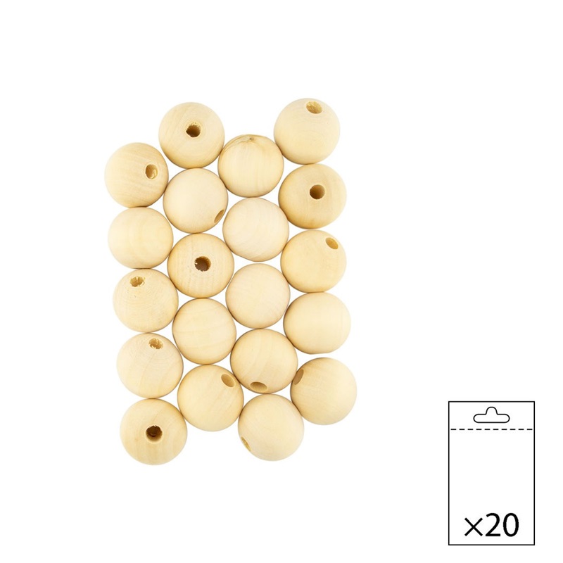 Drvene kuglice 25 mm 20 komada