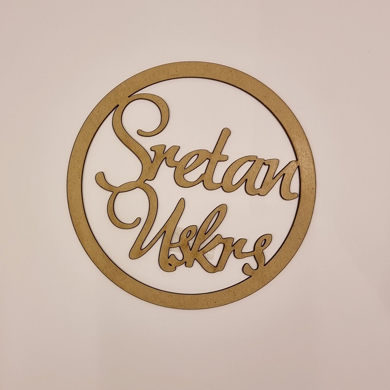 Mdf natpis Sretan Uskrs