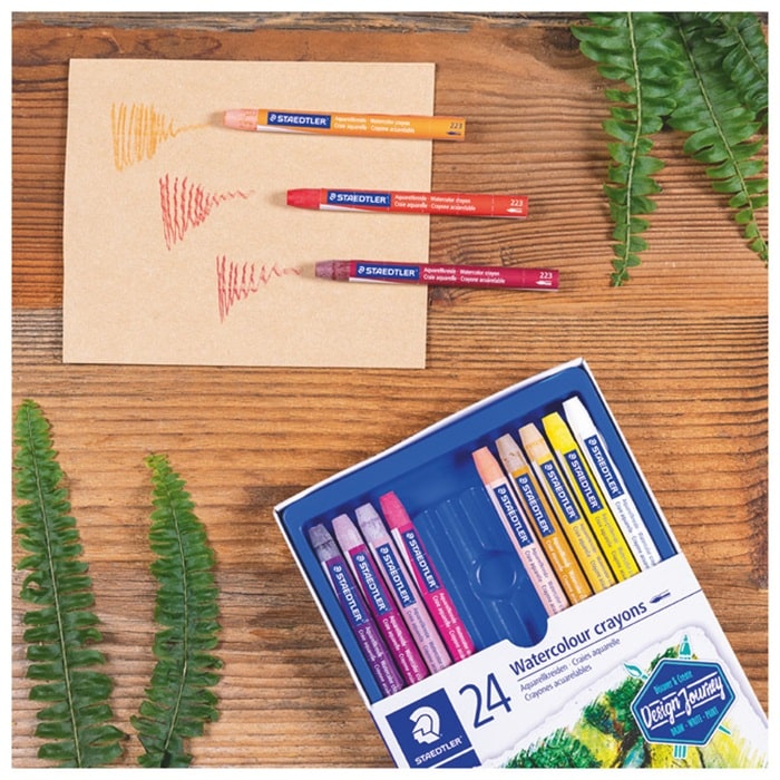 Akvarel voštane boje 24 boje Staedtler