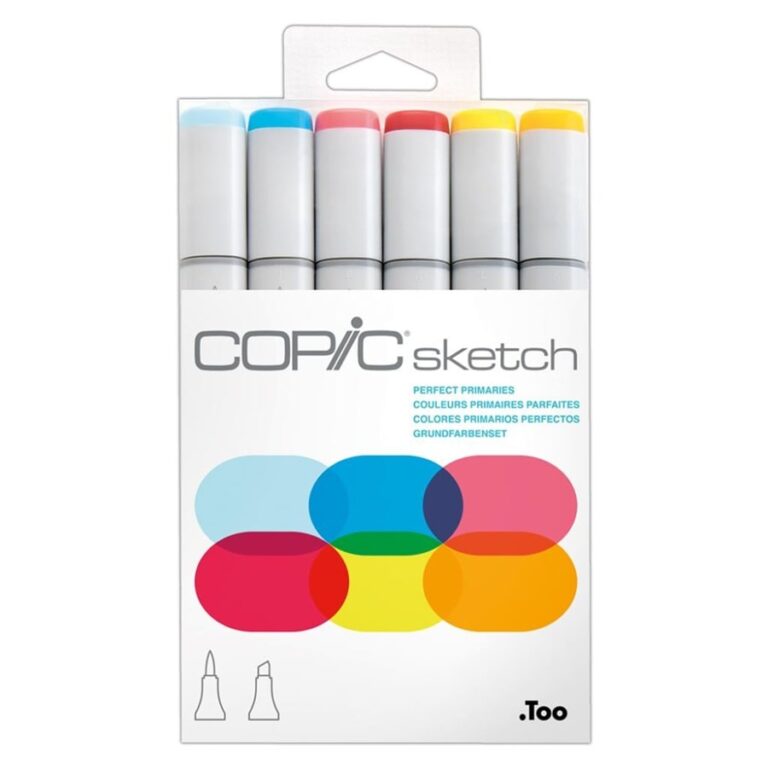 Copic Sketch 6 markera - idealni za prikaz kože