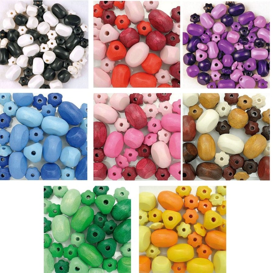 Perlice drvene mix 10-19 mm 30 komada